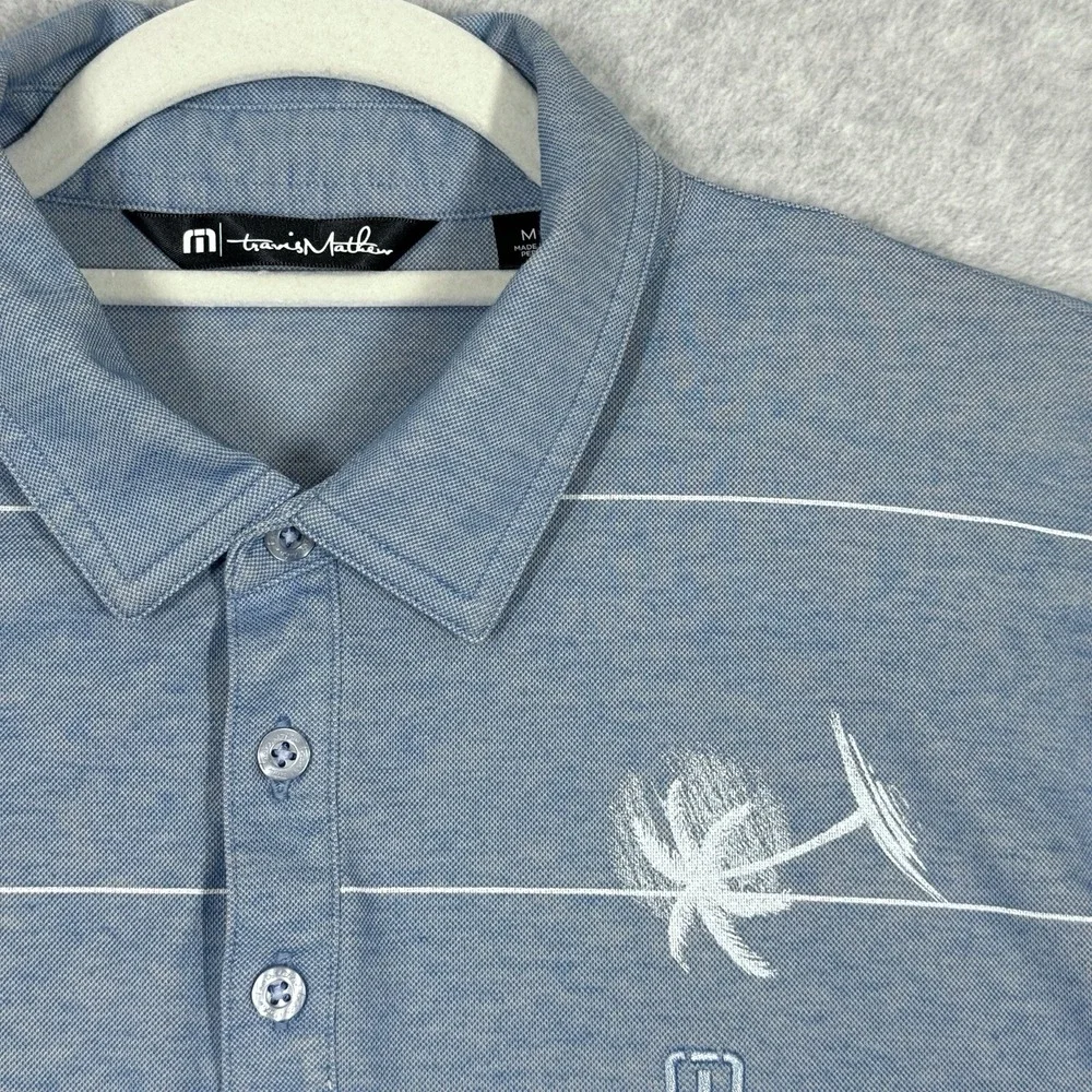 Travis Mathew | Shirts | Travis Mathew Polo Shirt Men Medium Palm Tree ...